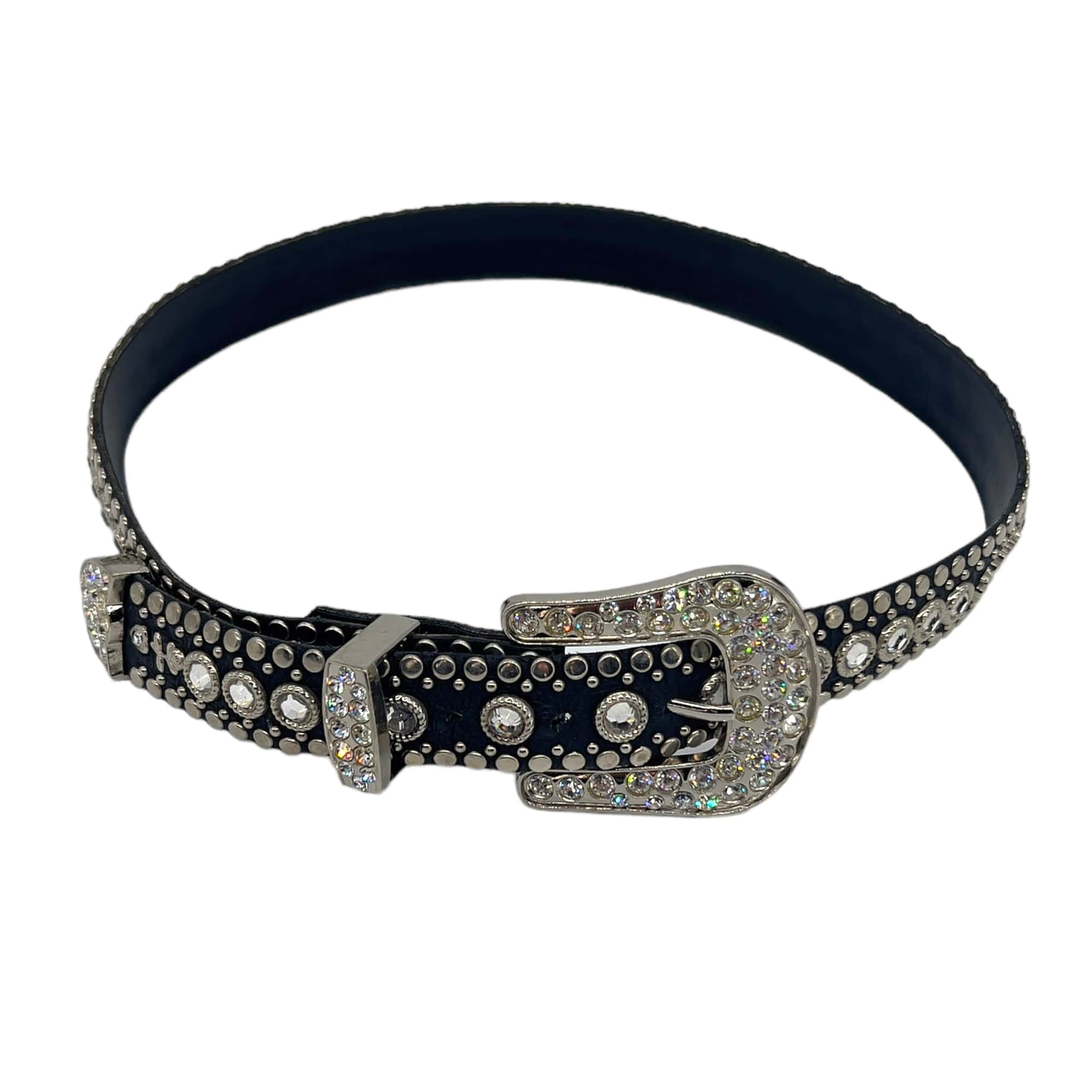 KIPPYS Swarovski Crystal Embellished Western Style Cowgirl Belt - Blac ...