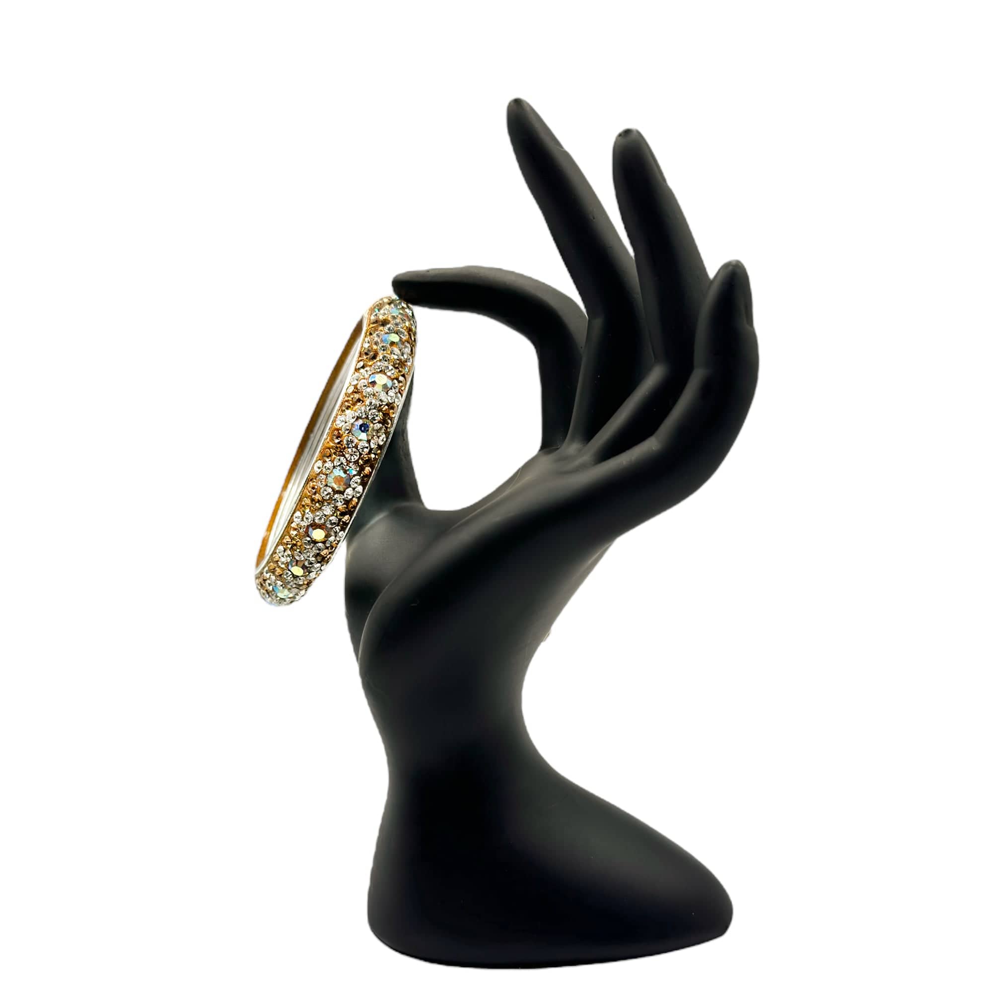 NYLA DESIGN Handmade Golden Crystal Bangle - New w/Tags– Wag N Purr Shop